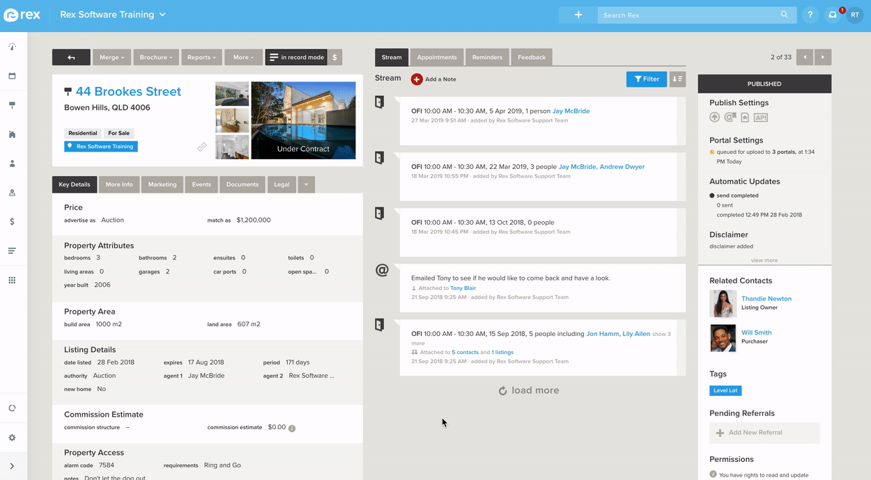 Archiving Listings – Rex Software Support