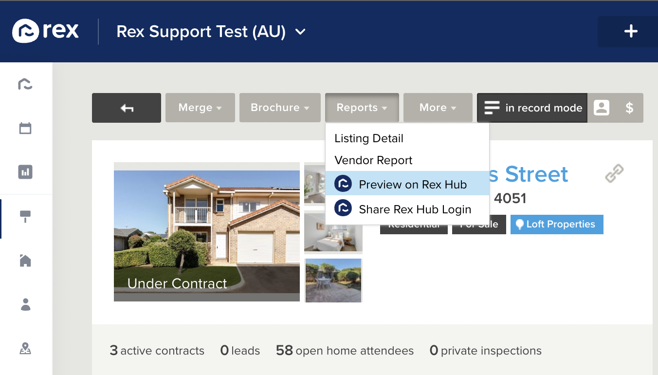 Viewing Rex Hub – Rex Software Support